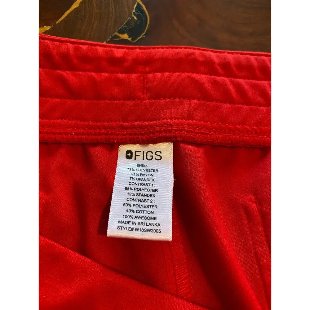 Figs | Other | Figs Zamora Jogger Red Scrub Set Sz L | Poshmark
